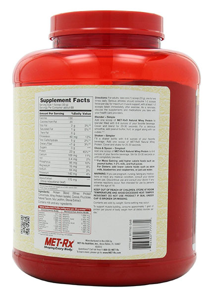 MET-Rx Natural Whey Protein Powder Supplement Review